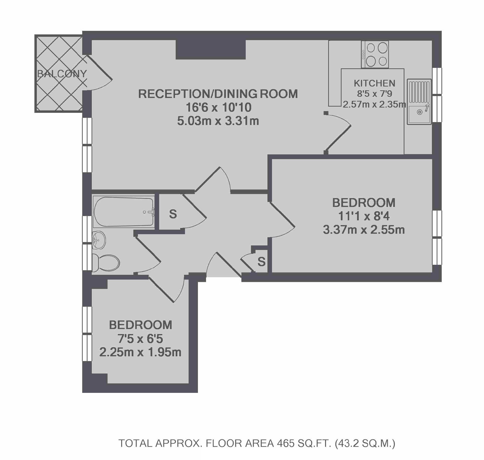 Free property report Flat 25, Parkside, East Acton Lane, London, W3 7LB ...