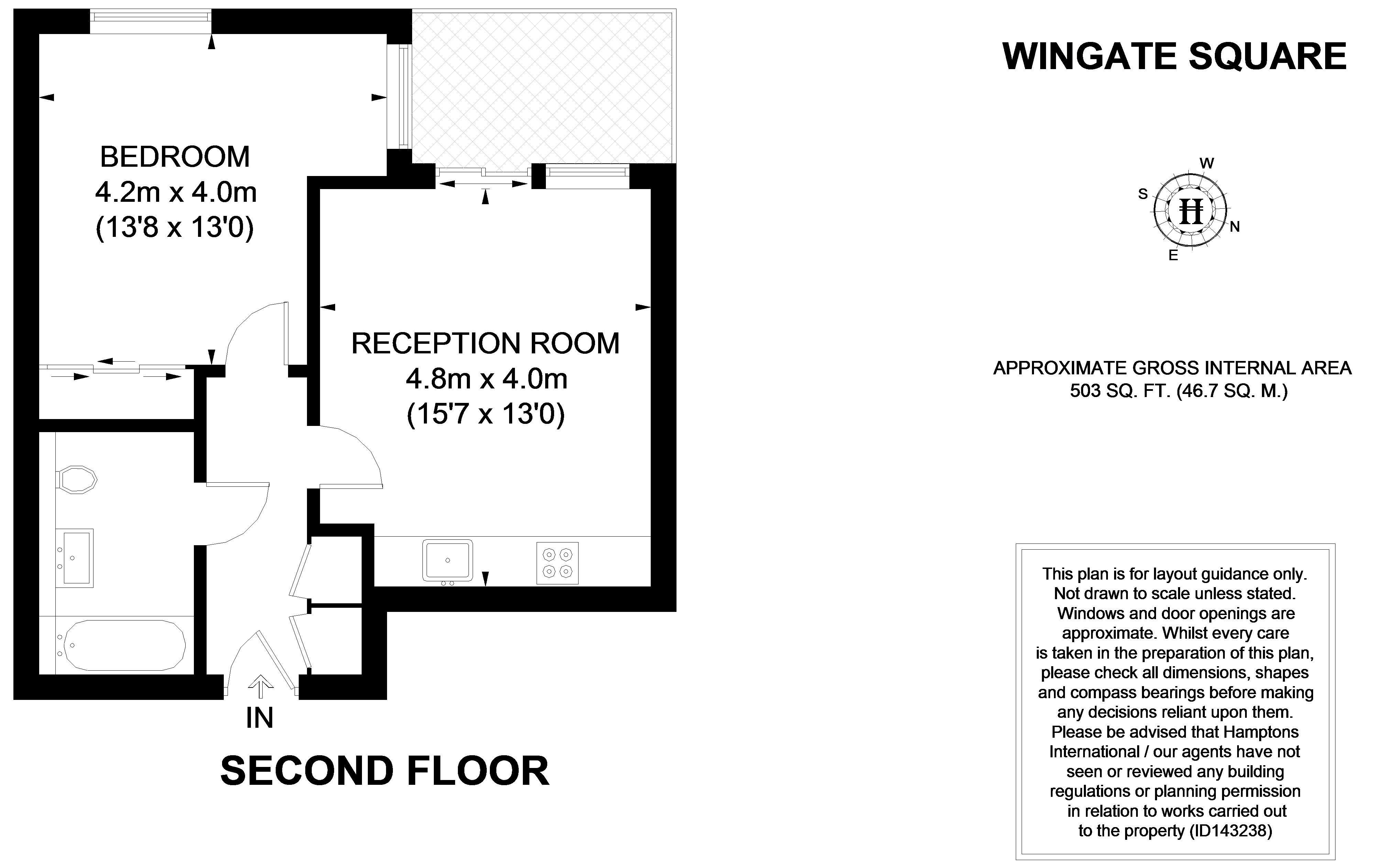 Wingate Square, London SW4, 1 bedroom flat to rent - 61031936 ...
