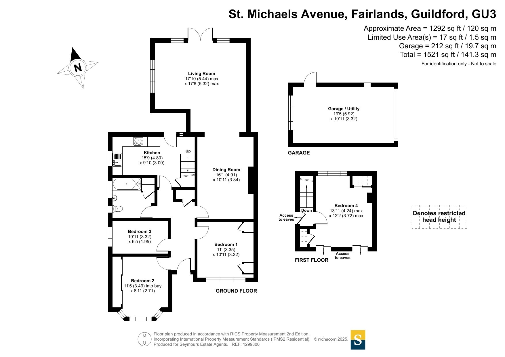 Fairlands, Guildford, Surrey GU3, 4 bedroom bungalow for sale ...