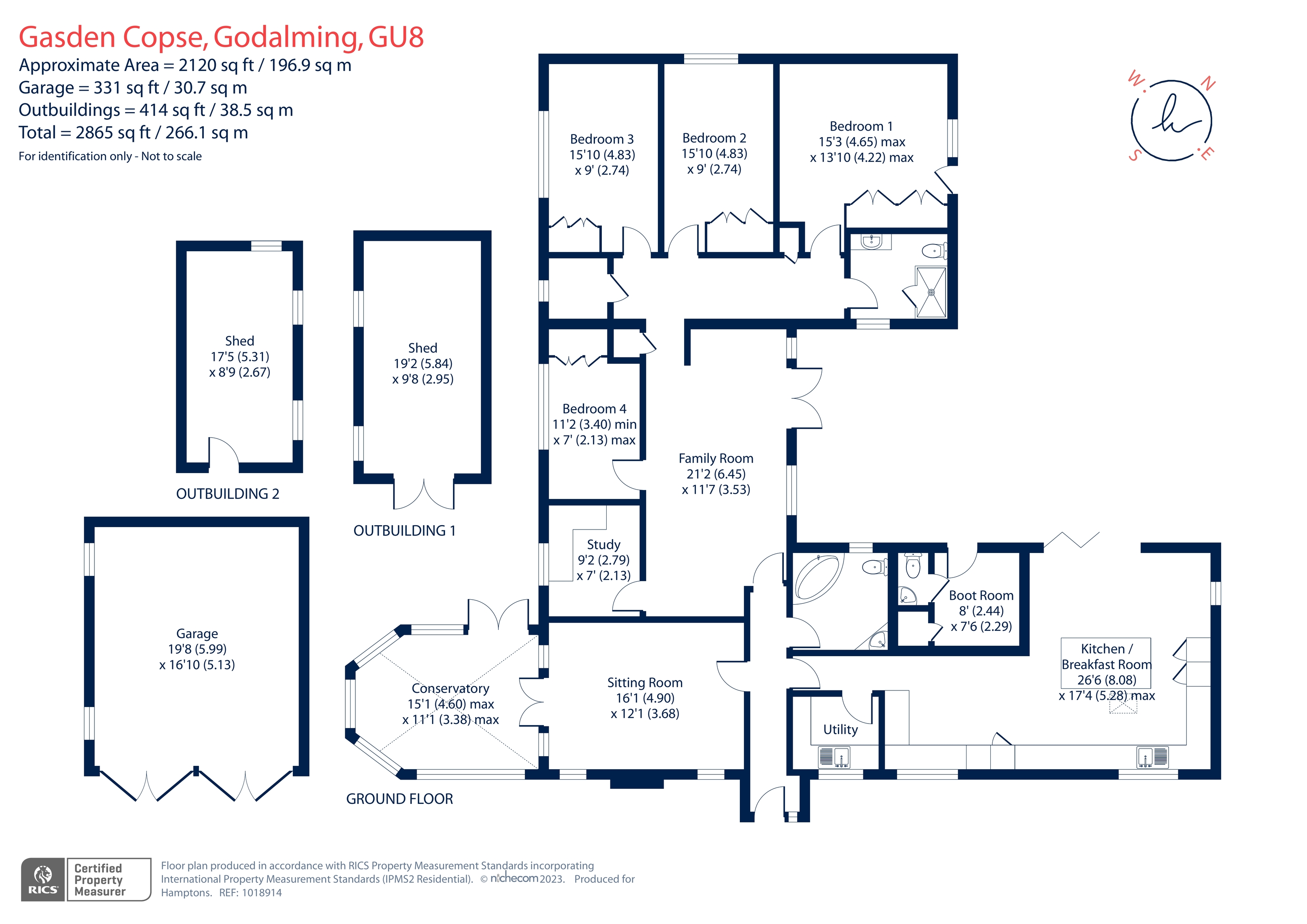 Gasden Copse, Godalming GU8, 4 bedroom detached bungalow for sale ...