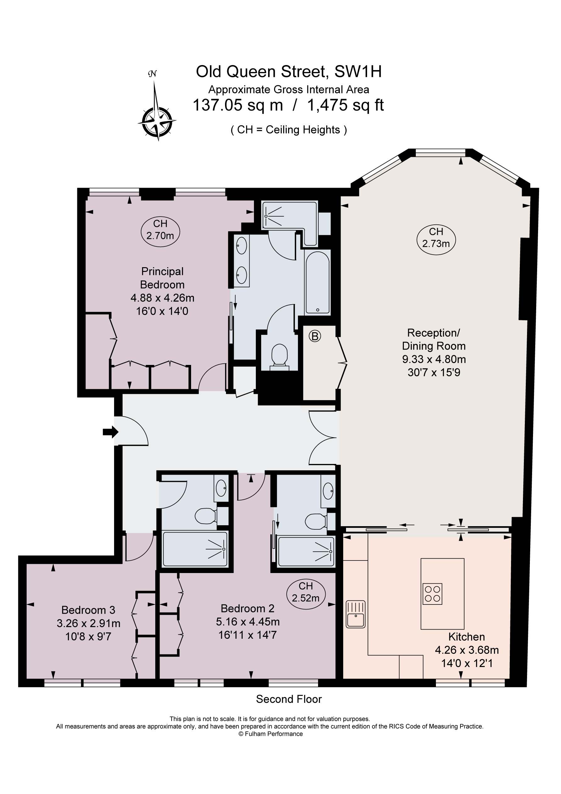 35 Old Queen Street, London SW1H, 3 bedroom flat for sale - 69534588 ...