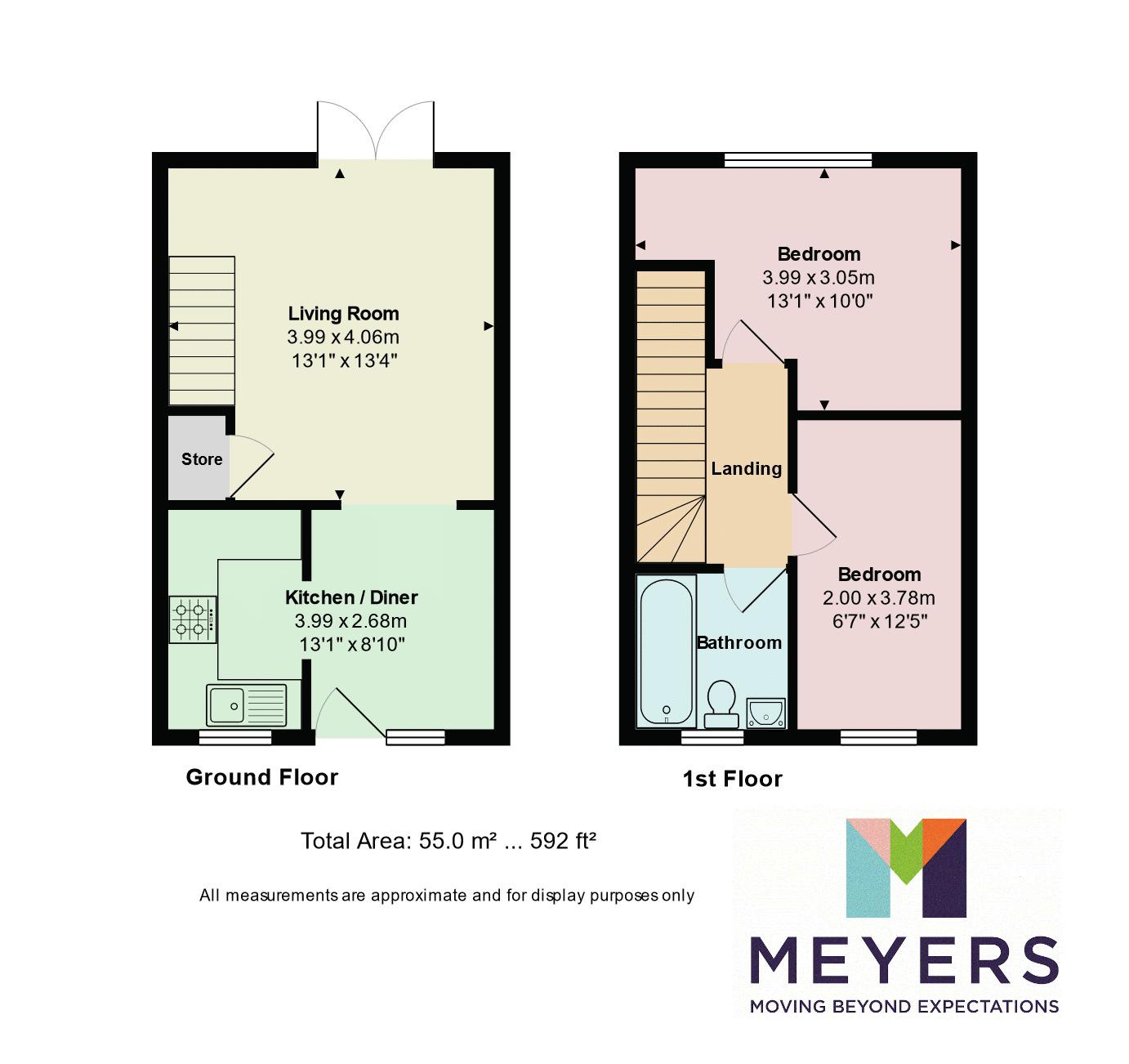 Norcliffe Close, Ensbury Park BH11, 2 bedroom terraced house for sale ...