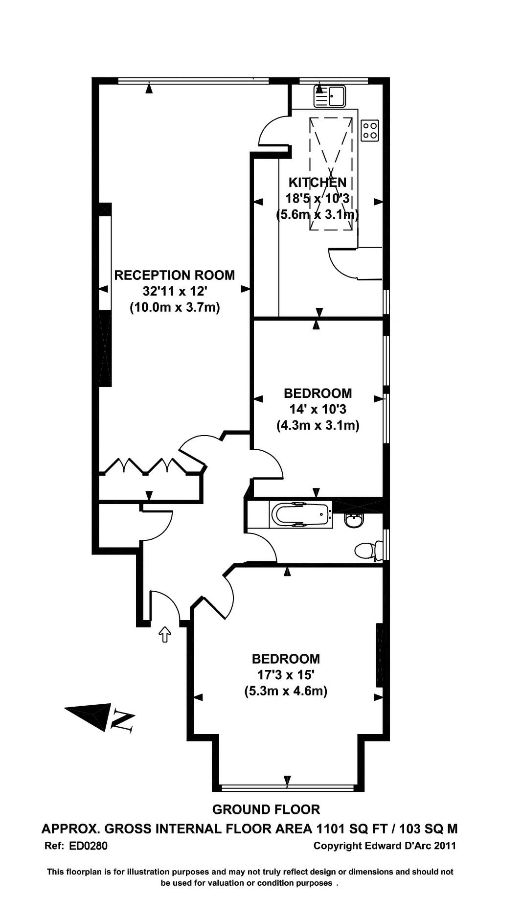 Free property report Ground Floor Flat, 54 Abinger Road, Chiswick ...