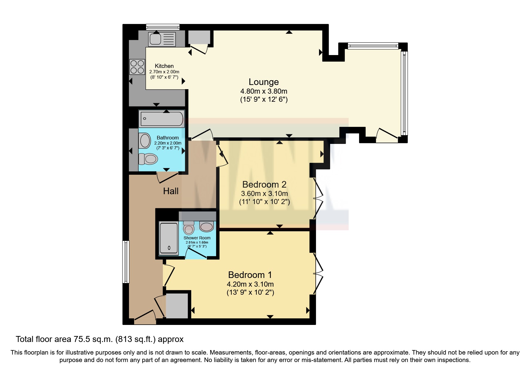 Greystone Square, Wouldham, Rochester ME1, 2 bedroom flat for sale ...