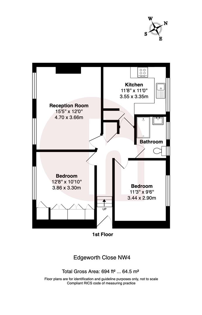 Edgeworth Close, London NW4, 2 bedroom maisonette for sale - 66801961 ...