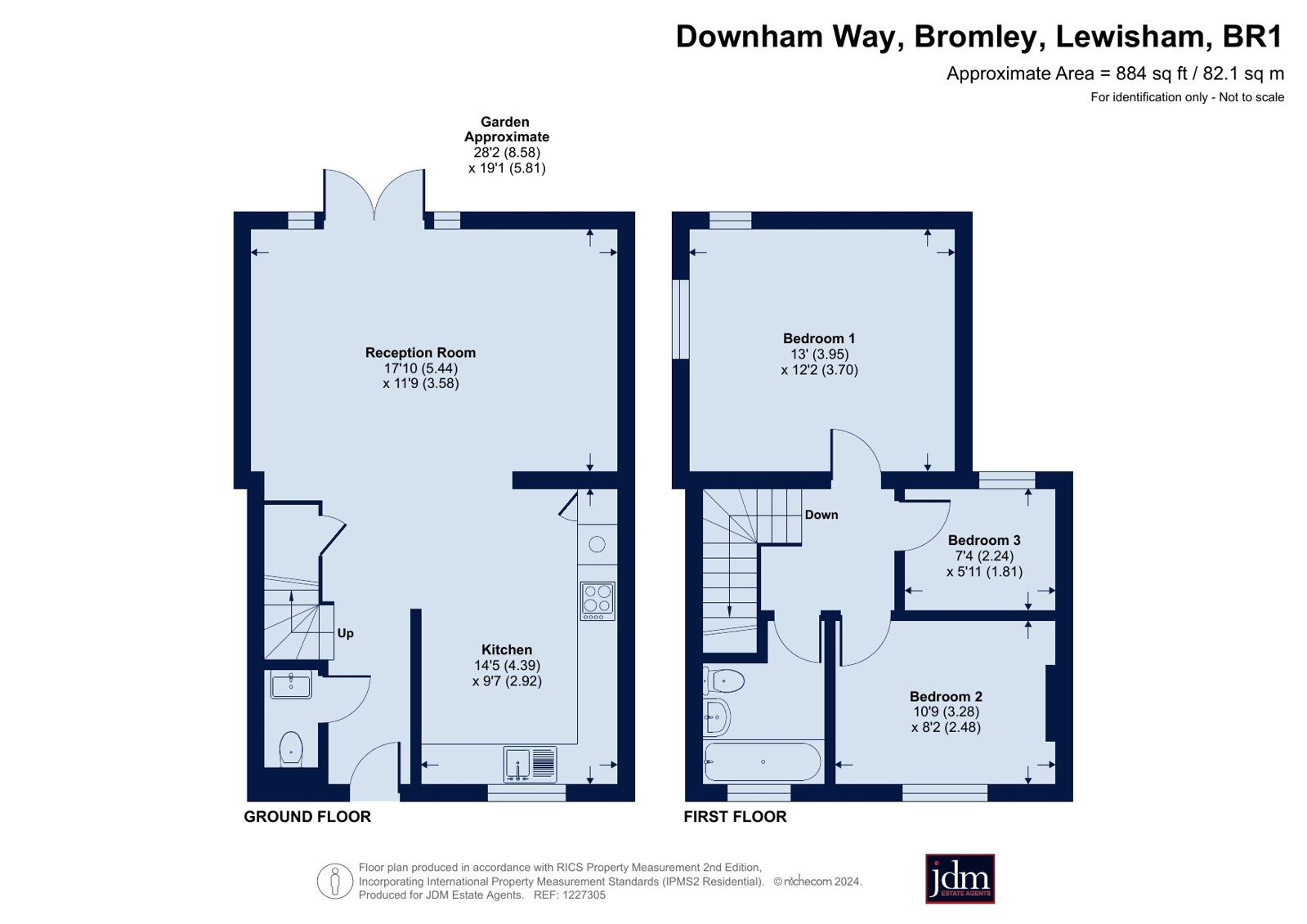 Downham Way, Bromley, Lewisham BR1, 3 bedroom terraced house for sale ...