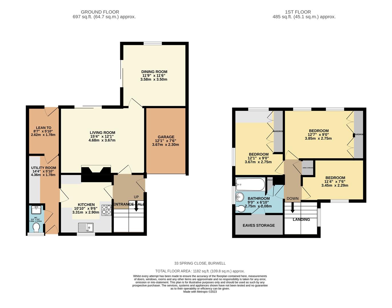 Spring Close, Burwell, Cambridge CB25, 3 bedroom semi-detached house ...