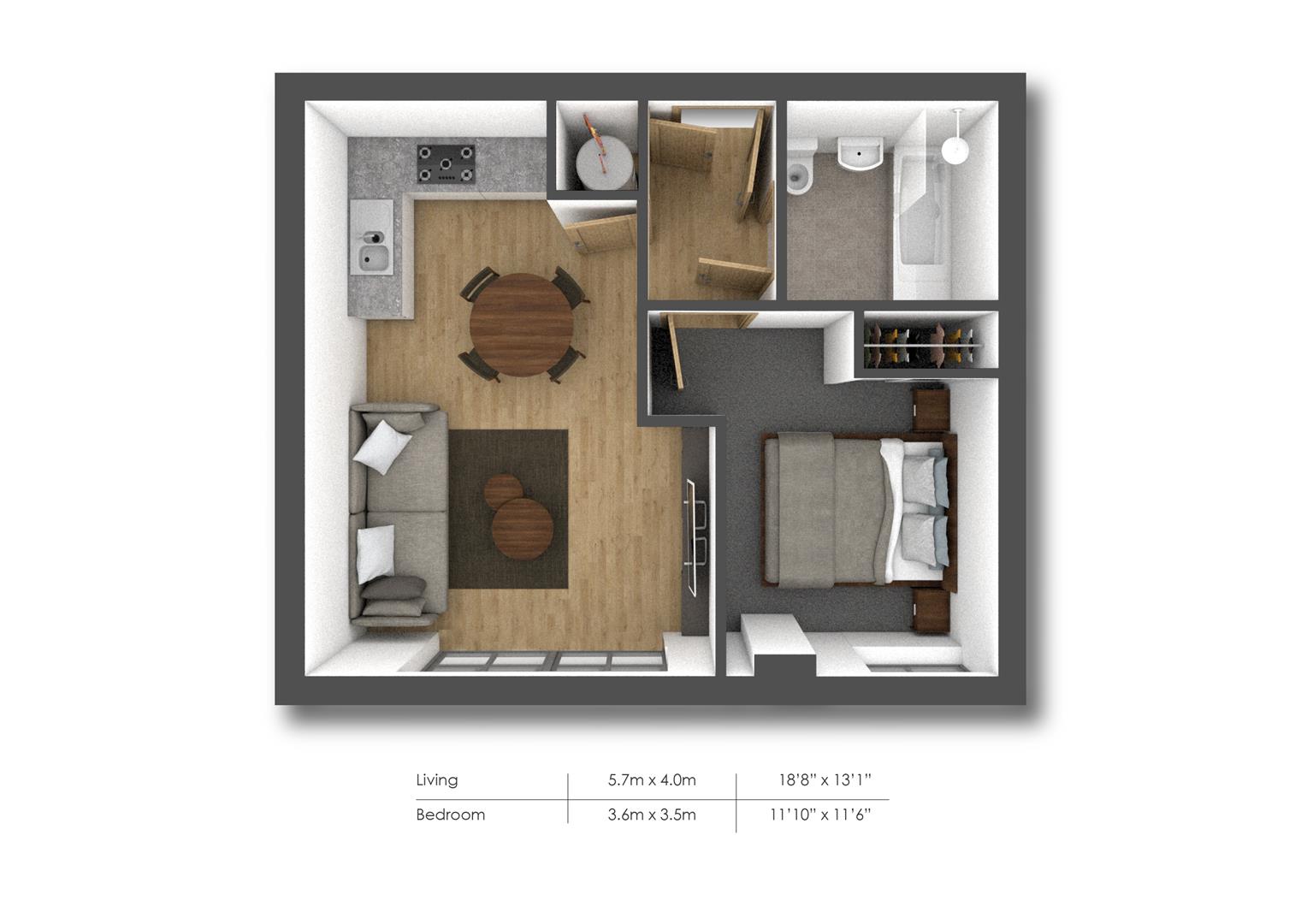 Knoll Road, Camberley GU15, 1 bedroom flat to rent - 67297373 ...
