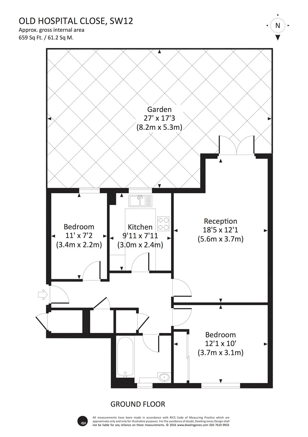 Free property report Flat 1, Capri Court, 2, Old Hospital Close, London ...