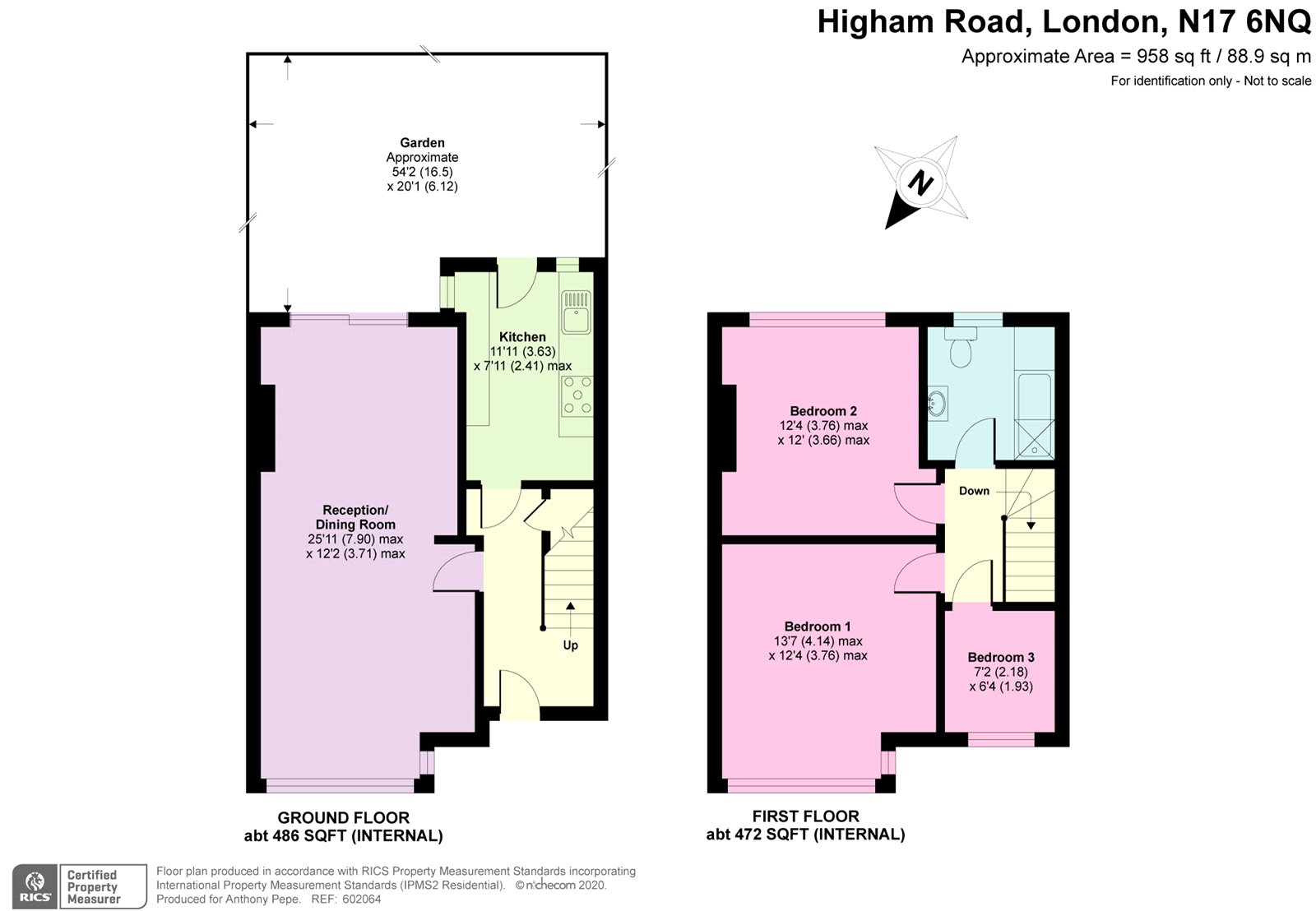 Higham Road, Tottenham, London N17, 3 bedroom detached house to rent ...
