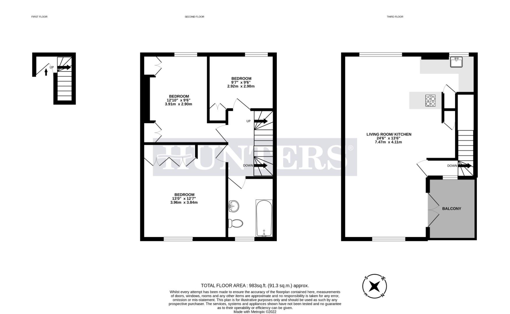 Amhurst Road, London E8, 3 bedroom flat for sale - 63534991 | PrimeLocation