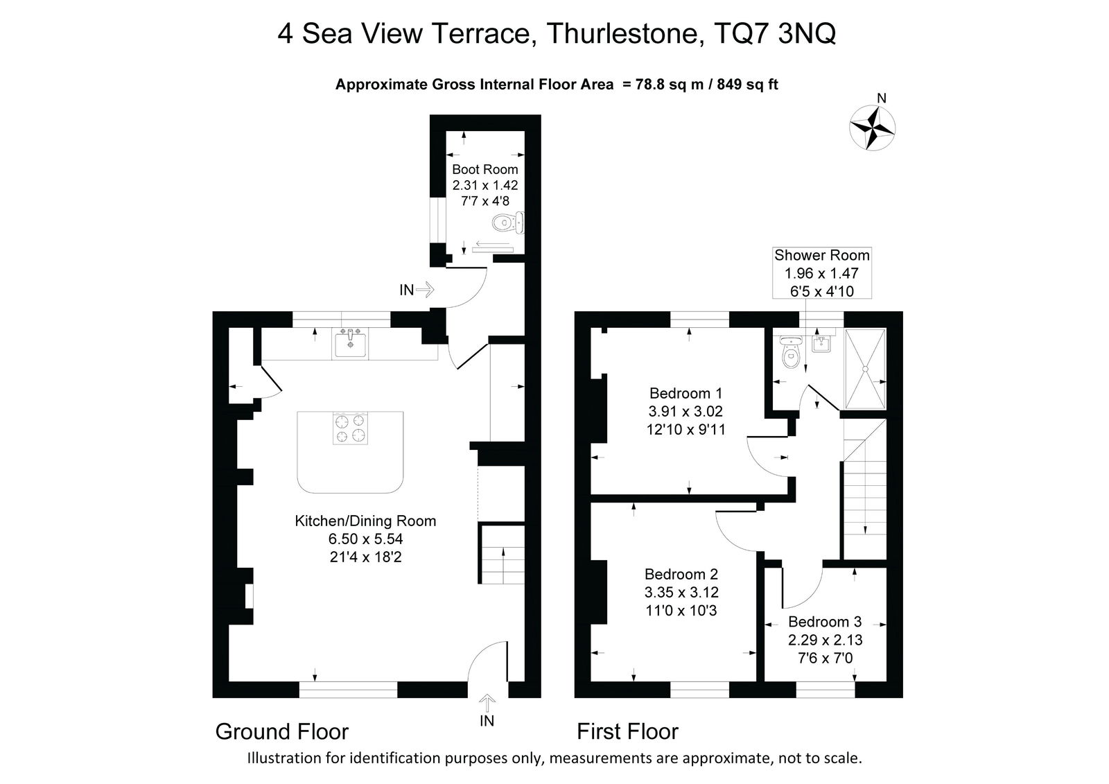 Sea View Terrace, Thurlestone, Kingsbridge TQ7, 3 bedroom terraced ...