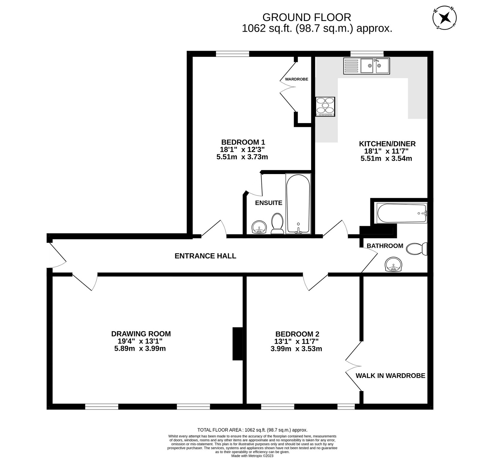Arlebury Park House, The Avenue, Alresford SO24, 2 bedroom flat for ...