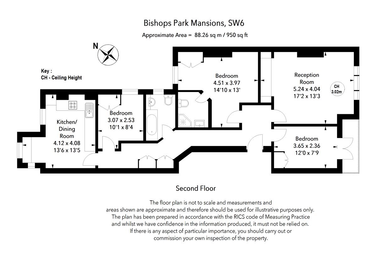 Free property report 95 Bishops Mansions, Bishops Park Road, London ...