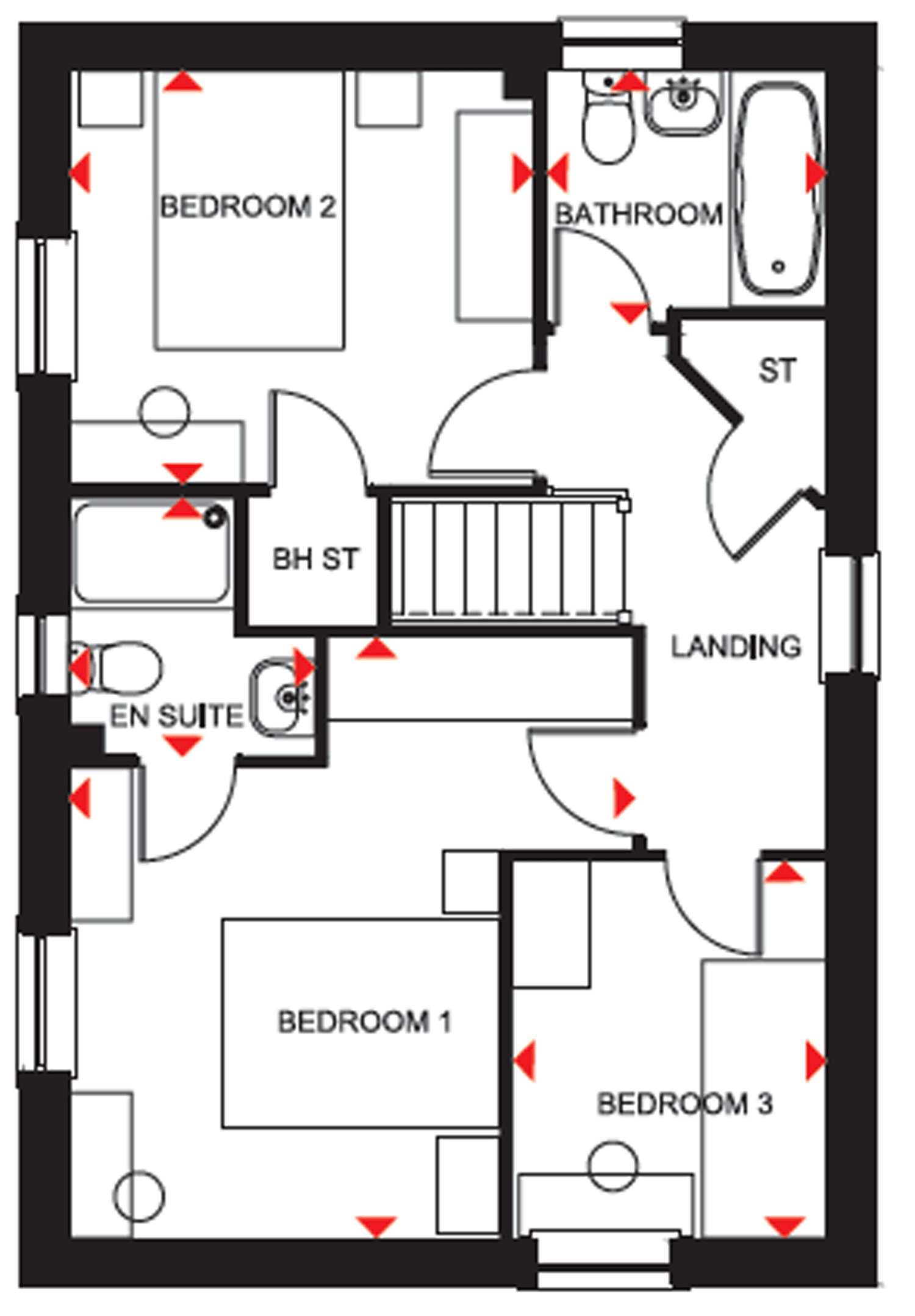 "Hadley" at Beverly Close, Houlton, Rugby CV23, 3 bedroom detached house for sale - 64888743 ...