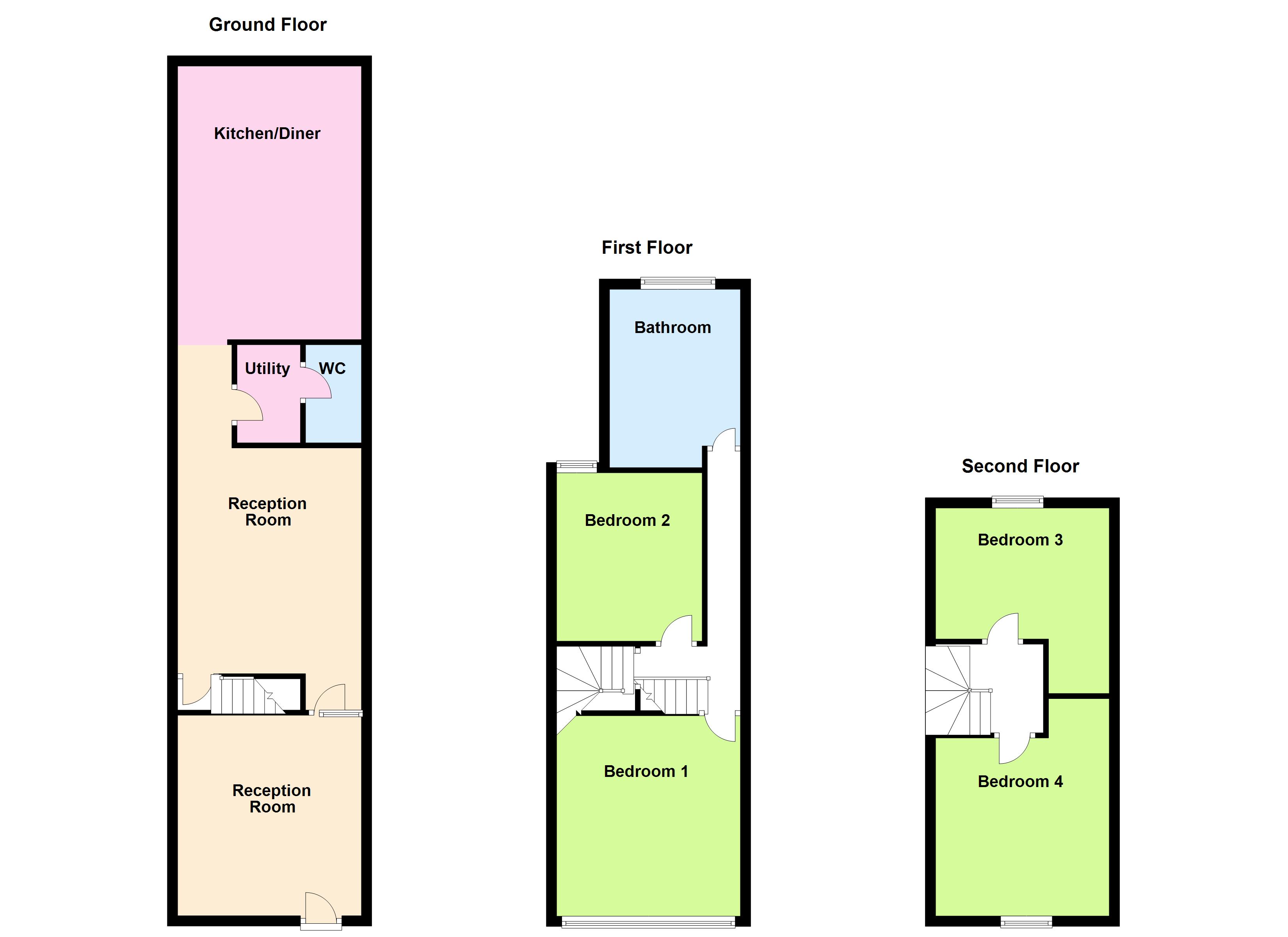Cross Street, Kettlebrook, Tamworth B77, 4 bedroom terraced house for ...