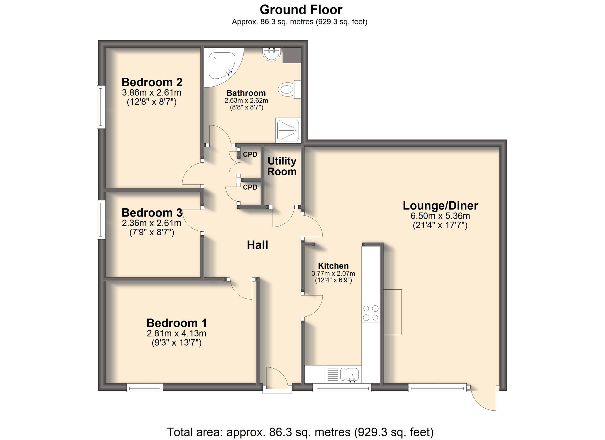 Free property report 11, Hall Park Head, Sheffield, S6 5QS - Chimnie