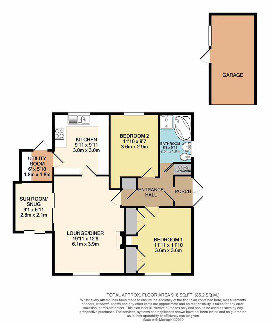 2 bed detached bungalow for sale in Duck End Lane, Biddenham, Bedford ...