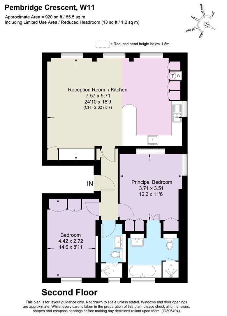 Pembridge Crescent, Notting Hill W11, 2 bedroom flat for sale ...