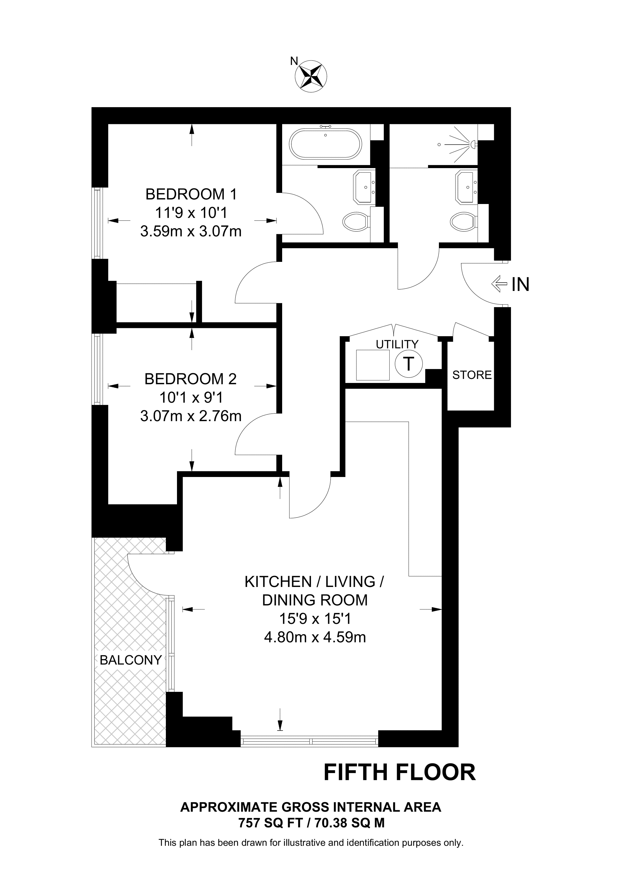 Eden Grove, Staines TW18, 2 bedroom flat for sale - 68354308 ...
