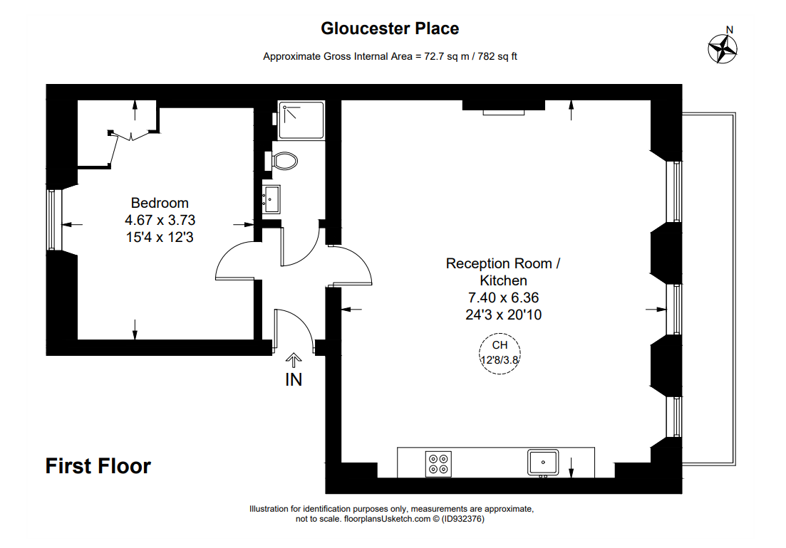 Gloucester Place, London W1U, 1 bedroom flat for sale - 64182833 ...