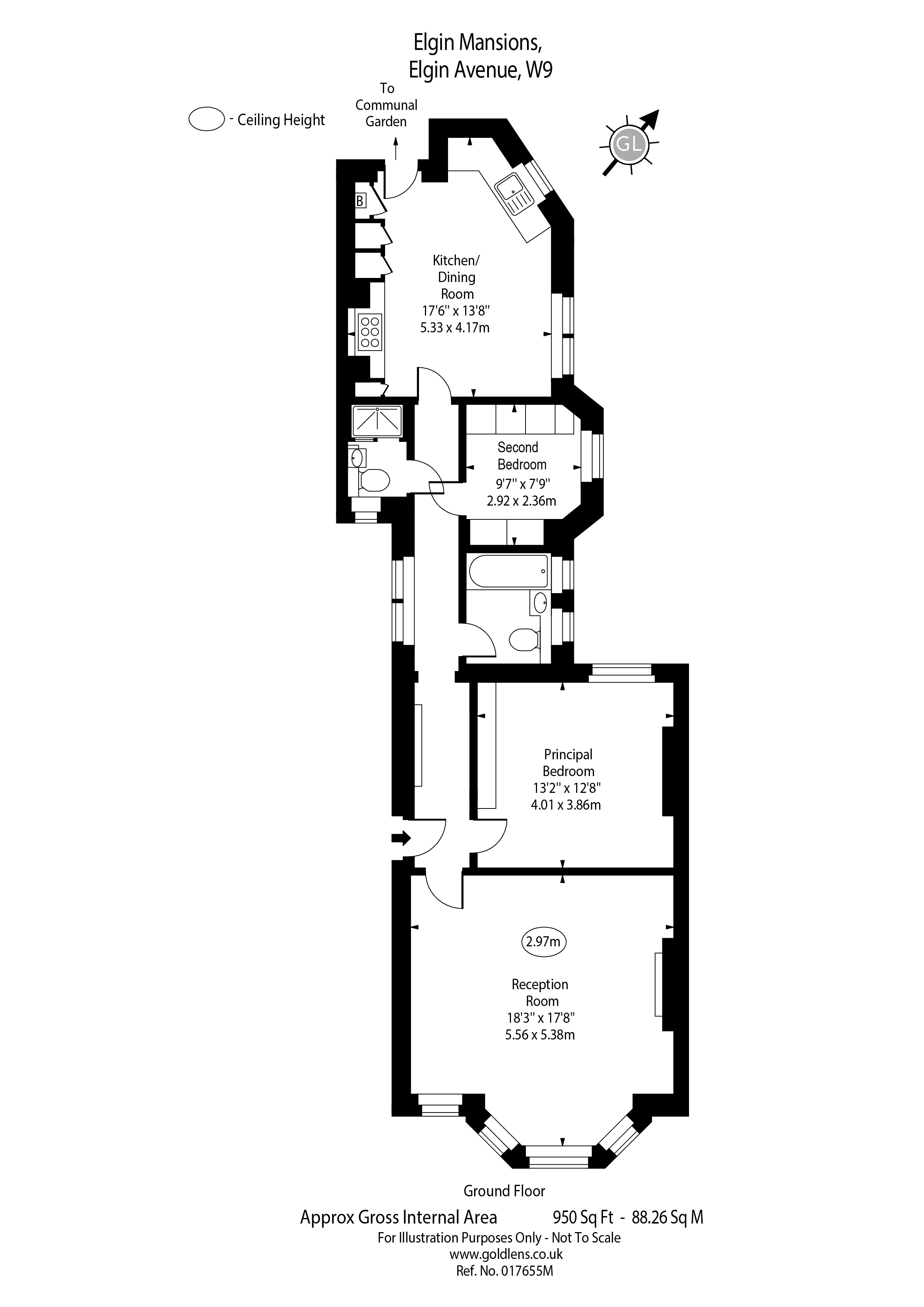 Elgin Avenue, Maida Vale, London W9, 2 bedroom flat for sale - 62886266 ...
