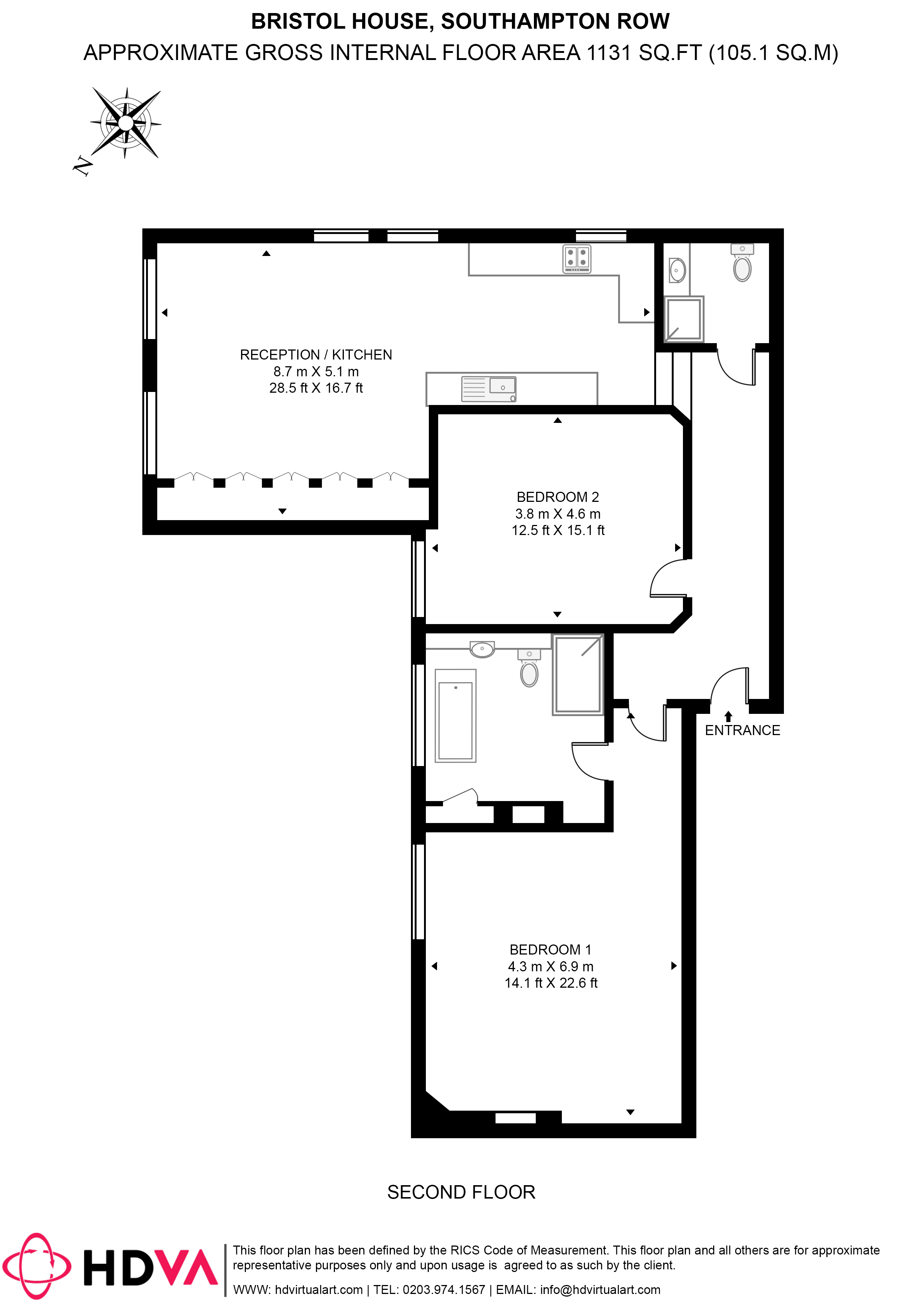 Southampton Row, London WC1B, 2 bedroom flat for sale - 68550479 ...