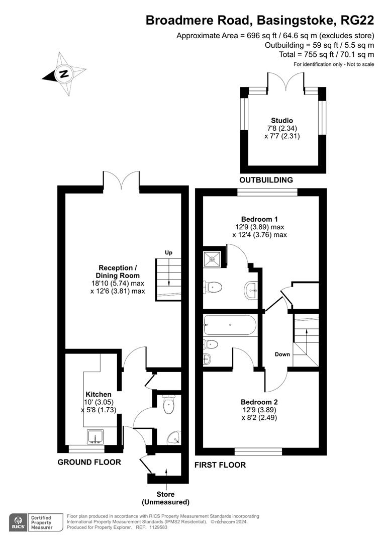 Broadmere Road, Beggarwood, Basingstoke RG22, 2 bedroom terraced house ...