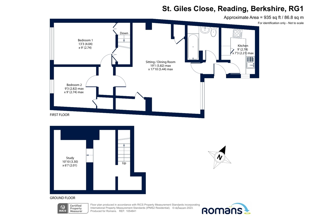 Free property report Flat 1, Excel House 11a, St. Giles Close, Reading ...