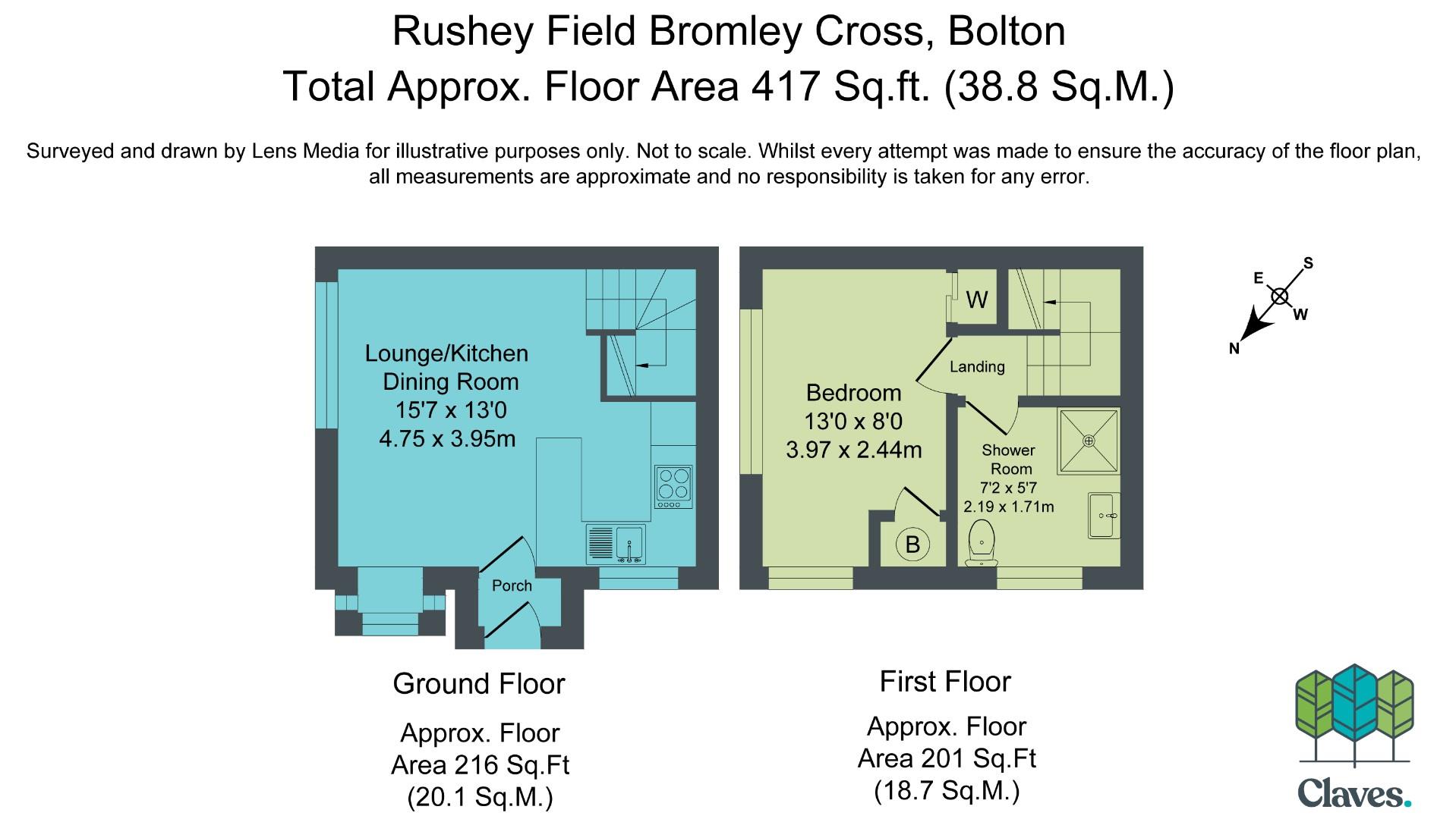Rushey Field, Bromley Cross, Bolton BL7, 1 bedroom town house for sale ...