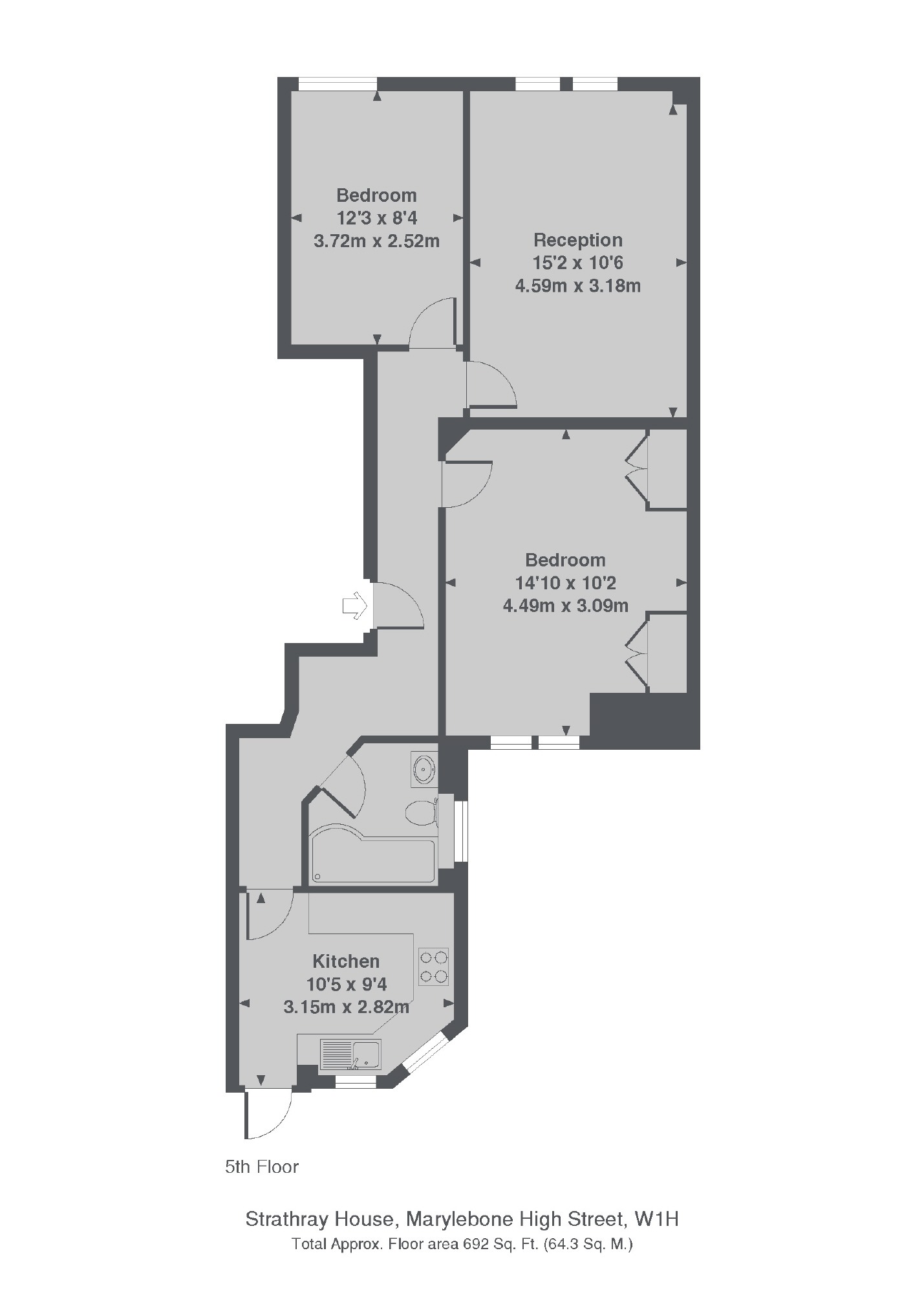 Free property report Flat 10, Strathray House, 30, Marylebone High ...